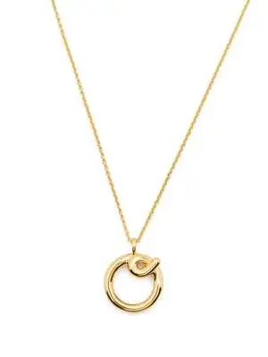 MISSOMA Curly Molten Initial Pendant Necklace - Gold