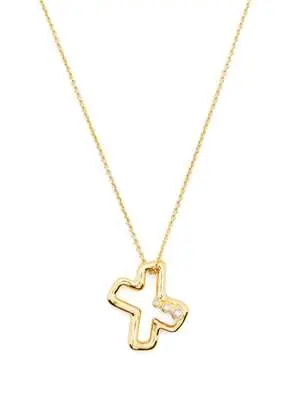 MISSOMA Pearl-embellished Initial Pendant Necklace - Gold