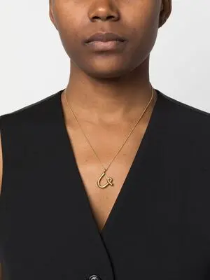 MISSOMA Curly Molten Initial Pendant Necklace - Gold