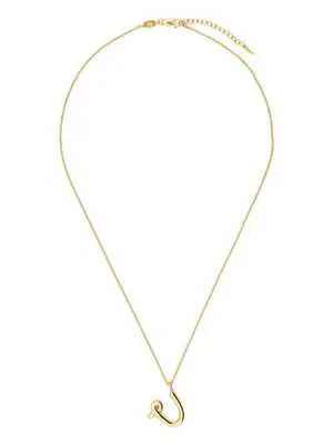 MISSOMA Curly Molten Initial Pendant Necklace - Gold