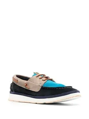 Moma Suede Boat Shoes - Blue