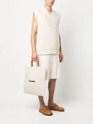JIL SANDER Bamboo-handle Tote