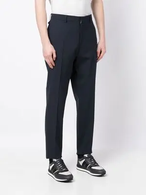 BOSS Straight-leg Tailored Trousers - Blue
