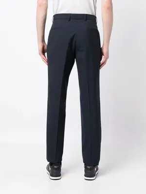 BOSS Straight-leg Tailored Trousers - Blue