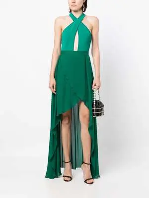 Elie Saab High-low Skirt - Green