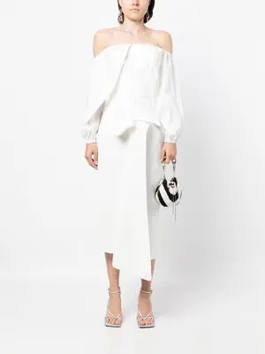Maticevski Off-shoulder Corset Top