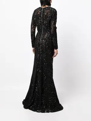 Elie Saab Sequin-embellished Fishtail Gown
