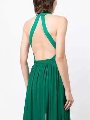 Elie Saab Halter Keyhole Bodysuit - Green