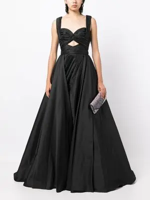 Zuhair Murad Taffeta Gown With Cut-out Detailing