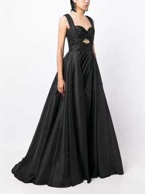 Zuhair Murad Taffeta Gown With Cut-out Detailing