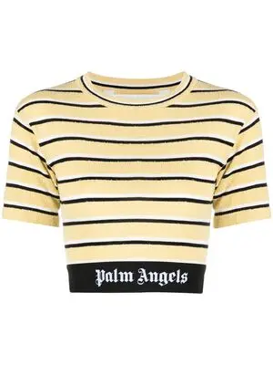 Palm Angels Cropped Short-sleeve T-shirt