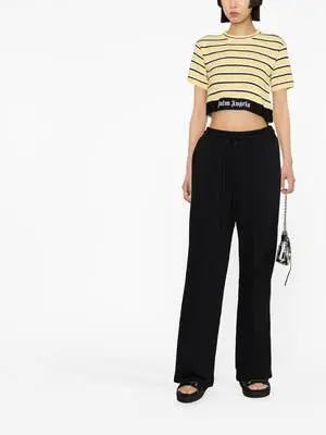 Palm Angels Cropped Short-sleeve T-shirt