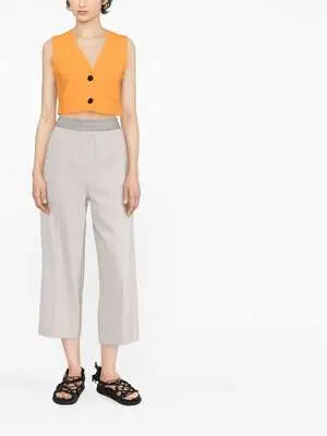 Stella McCartney Cropped Wide-leg Trousers