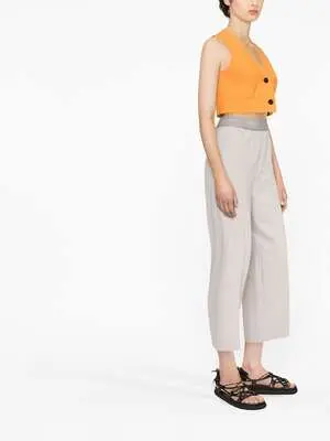 Stella McCartney Cropped Wide-leg Trousers