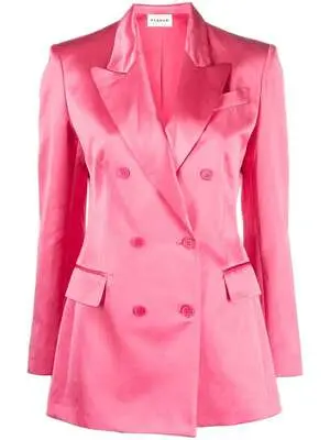 P.a.r.o.s.h Satin Finish Double-breasted Blazer