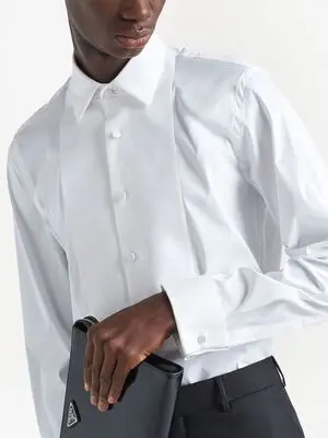 Prada Long-sleeved Poplin Shirt