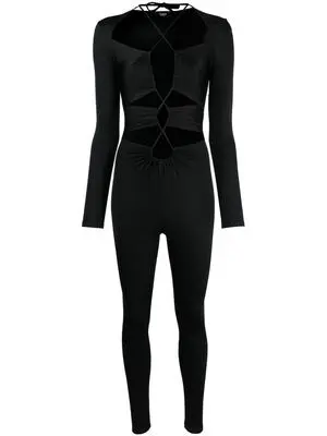 NOIRE SWIMWEAR Cut-out Jumpsuit - Black