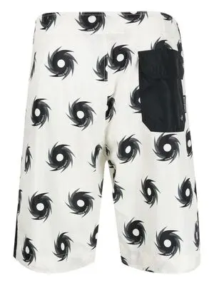 Palm Angels Graphic-print Drawstring Swim Shorts