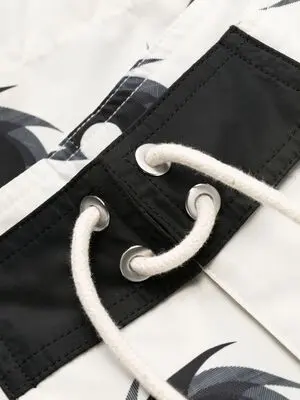 Palm Angels Graphic-print Drawstring Swim Shorts
