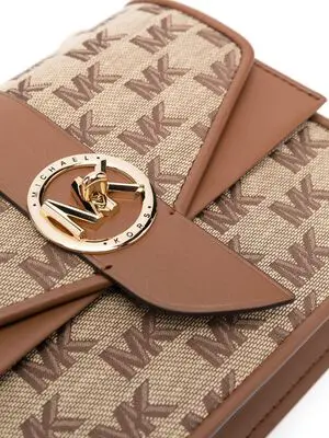 Michael Kors Logo Jacquard Crossbody Bag
