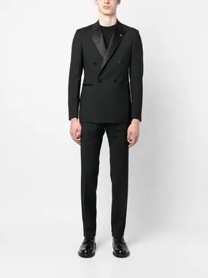 Tagliatore Peak Lapels Wool Suit