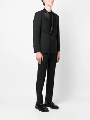 Tagliatore Peak Lapels Wool Suit