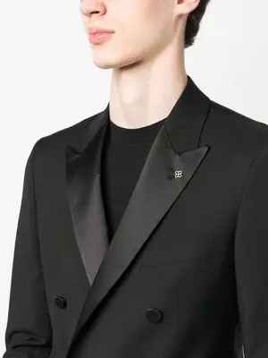 Tagliatore Peak Lapels Wool Suit