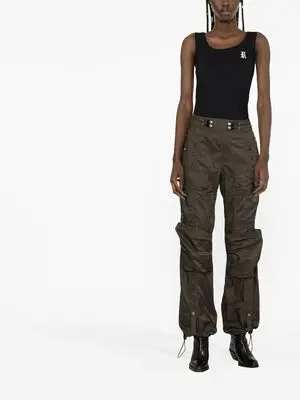 Raf Simons Scoop Neck Sleeveless Top - Black