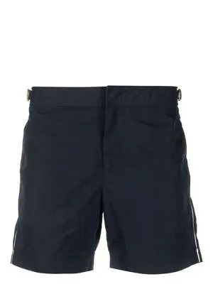 Orlebar Brown Bulldog Striped Trim Shorts - Blue