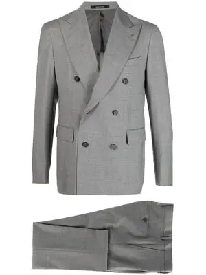 Tagliatore Grid Pattern Suit