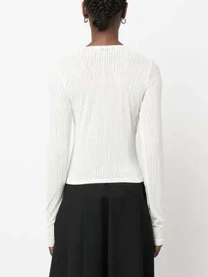 Collina Strada Cut-out Detailing V-neck Top