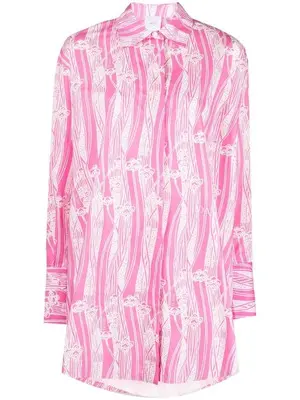 PATOU Abstract-print Mini Shirtdress