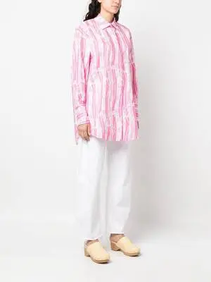 PATOU Abstract-print Mini Shirtdress