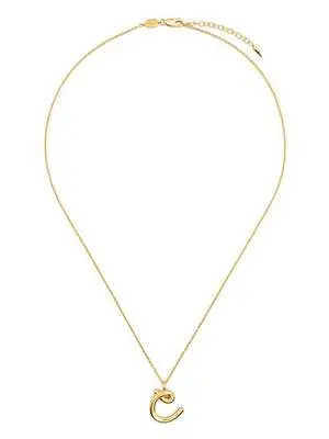 MISSOMA Curly Molten Initial Pendant Necklace - Gold