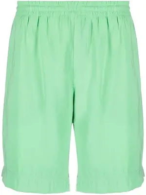 MSGM Elasticated-waistband Shorts - Green