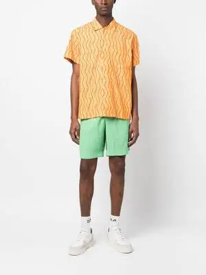 MSGM Elasticated-waistband Shorts - Green