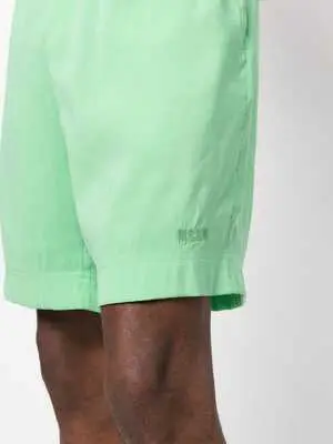 MSGM Elasticated-waistband Shorts - Green