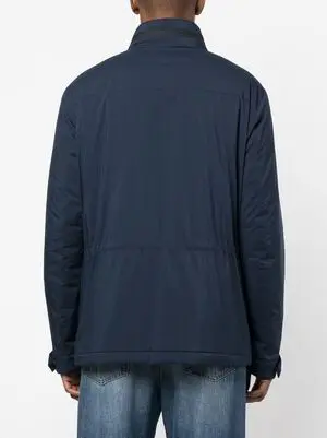 FAY Multiple-pocket Zip-up Jacket - Blue