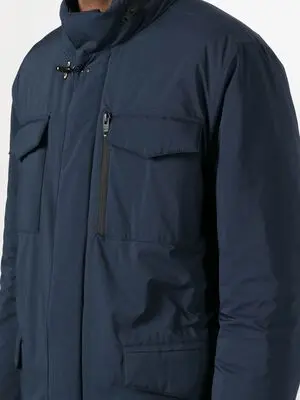 FAY Multiple-pocket Zip-up Jacket - Blue