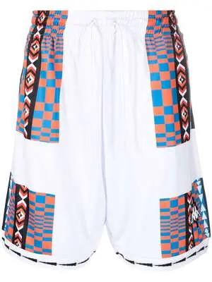 COUNTY OF MILAN Marcelo Burlon X Kappa Track Shorts - White