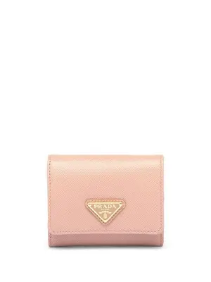 Prada Small Saffiano Leather Wallet - Pink