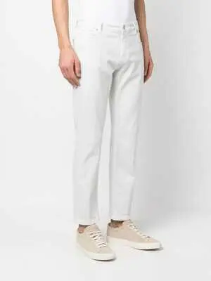 Eleventy Mid-rise Straight-leg Trousers - Grey