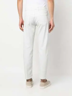 Eleventy Mid-rise Straight-leg Trousers - Grey