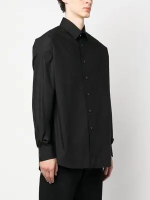 DIESEL® Embroidered-logo Detail Shirt - Black