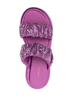 LE SILLA Aiko 85mm Embellished Sandals - Purple