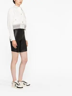Loewe Logo-print Leather Shorts