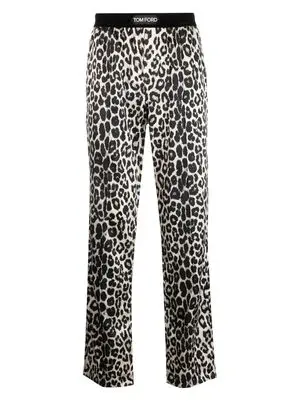 TOM FORD Logo-waist Trousers