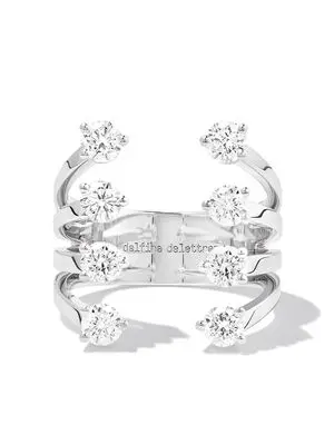 Delfina Delettrez 18kt White Gold Diamond Ring