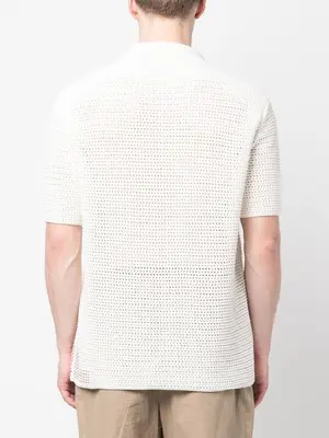 Orlebar Brown Batten Crochet Polo Shirt - Neutrals