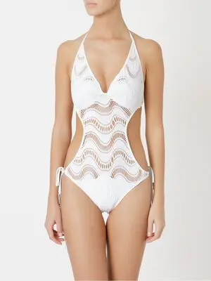 AMIR SLAMA Cut-out One Piece Swimsuit